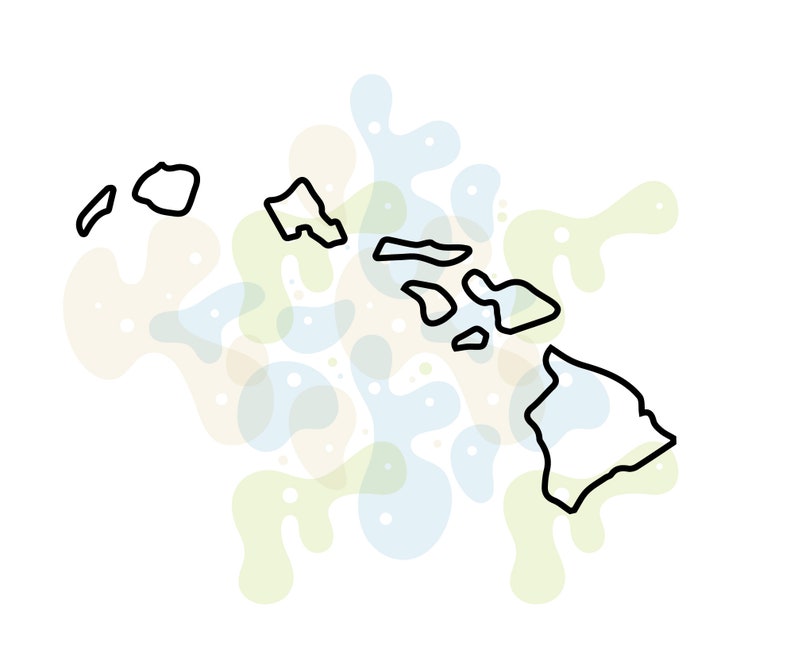 Hawaii State Svg, Hawaii Svg, Hawaii Bundle Svg, Hawaii Silhouette ...