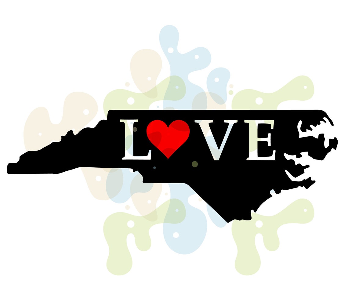 North Carolina State Svg, North Carolina Svg, North Carolina Outline ...
