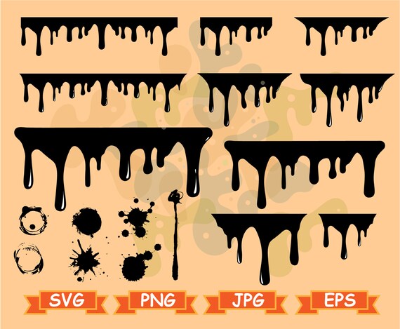 Dripping Borders Svg Dripping Svg Dripping Borders Png Drip - Etsy Canada