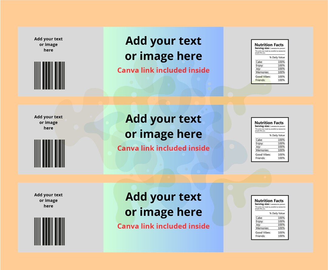 Personalized Water Bottle Labels, Birthday Party Favor, Printable ...