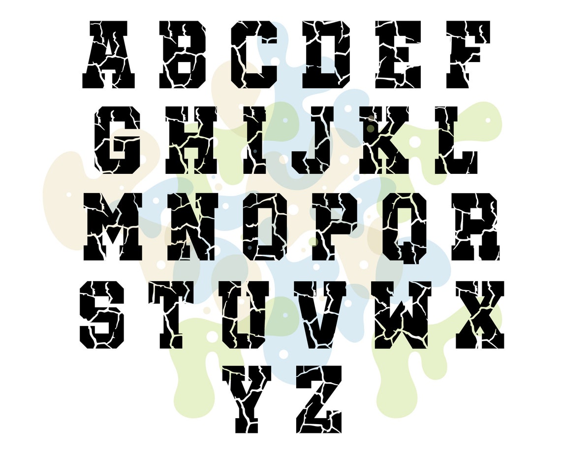 Distressed Font Svg Grunge Font Svg Distressed Letters Svg Distressed ...