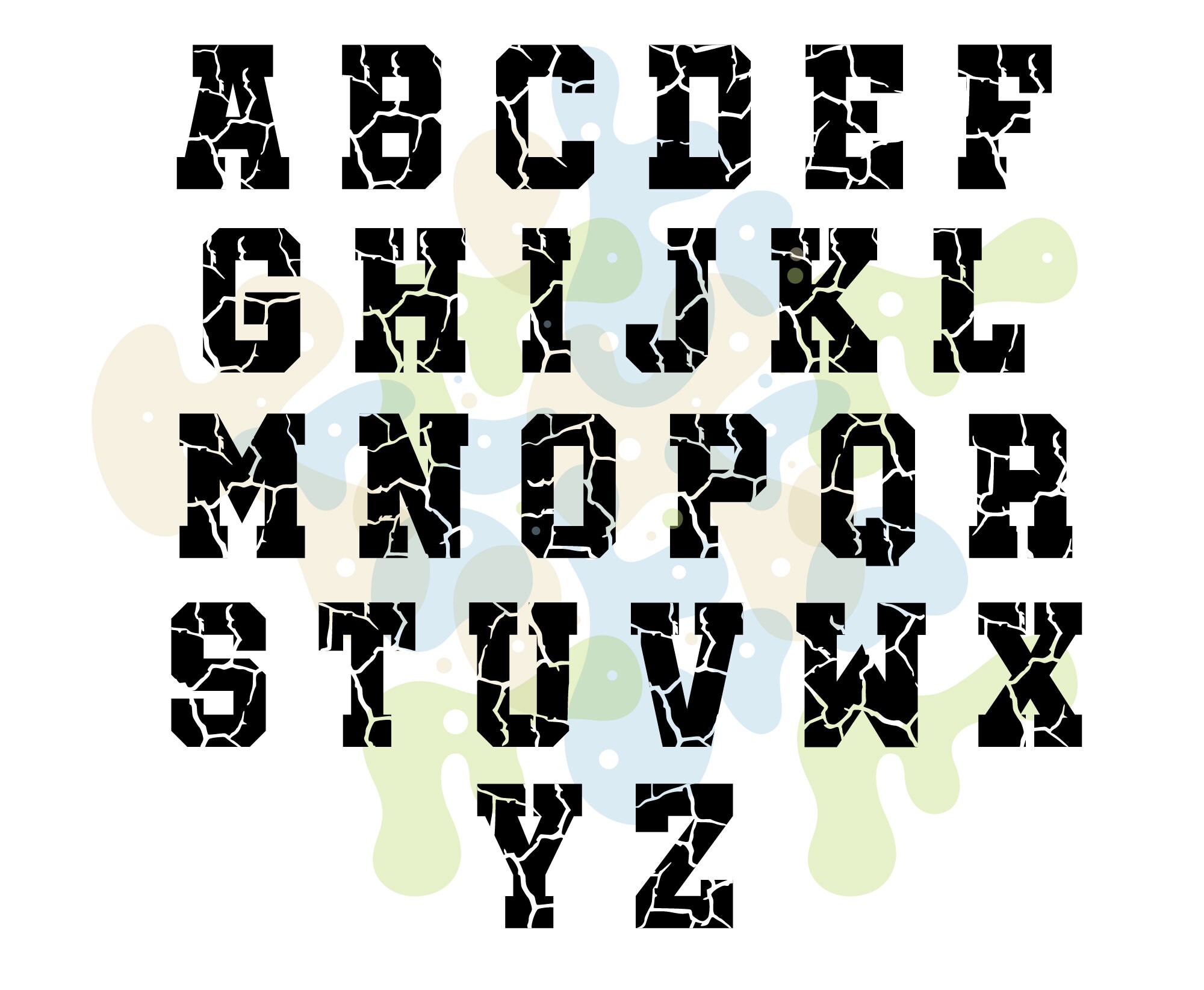 Distressed Font Svg Grunge Font Svg Distressed Letters Svg Distressed ...