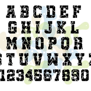 Distressed Font Svg Grunge Font Svg Distressed Letters Svg Distressed ...