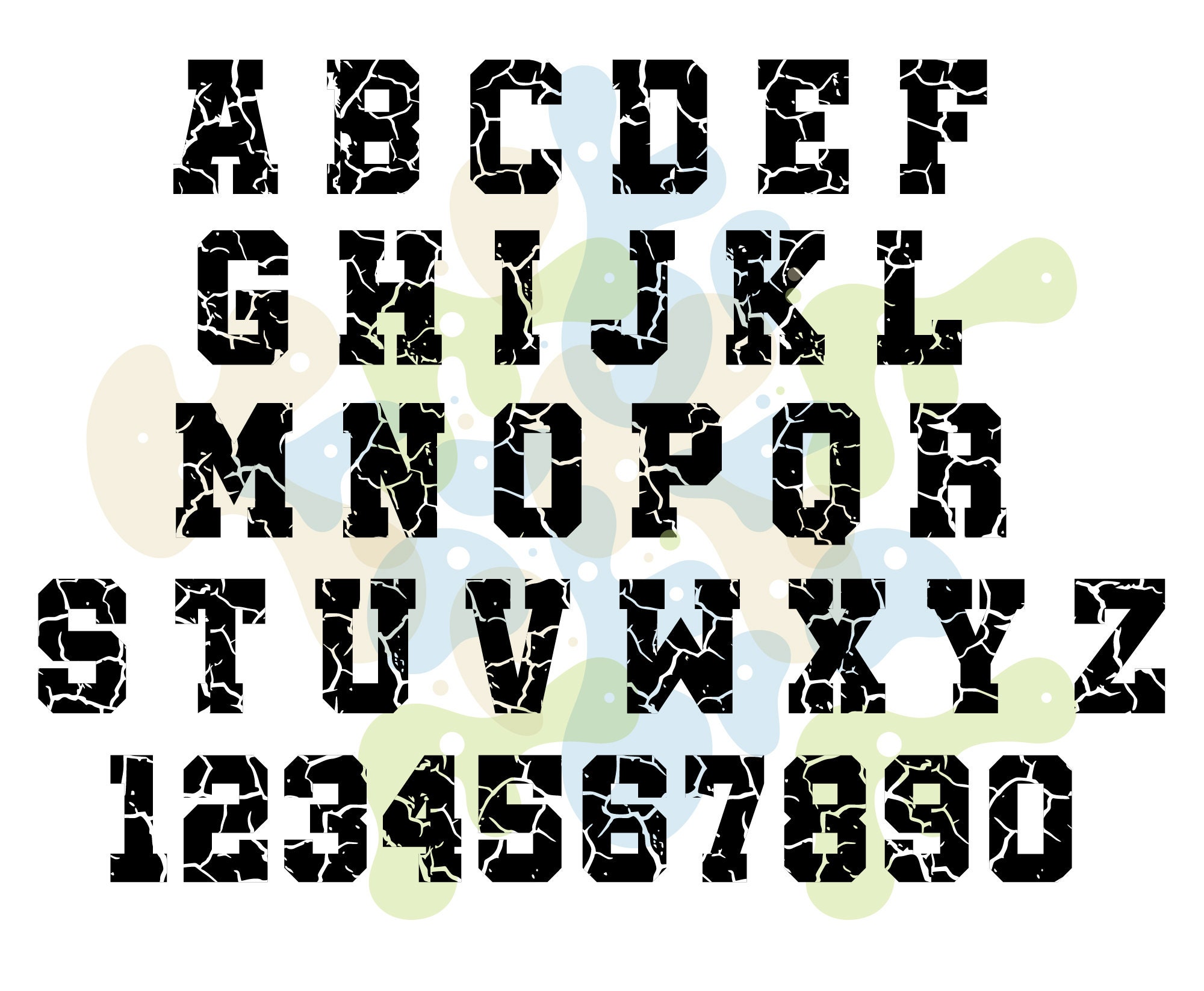 Distressed Font Svg Grunge Font Svg Distressed Letters Svg Distressed ...