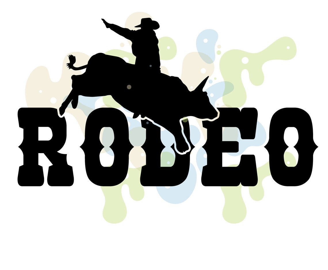 Rodeo Silhouette , Rodeo Clipart, Rodeo Svg, Southern Svg, Western Svg ...