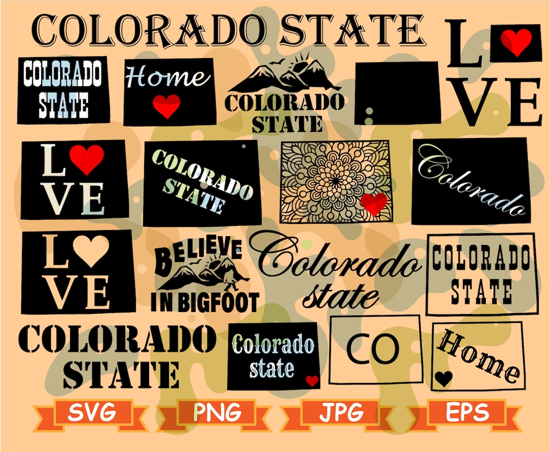 Colorado State Svg, Colorado Svg, Colorado State Outline, CO SVG ...
