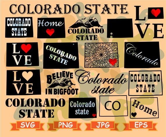 Colorado State Svg Colorado Svg Colorado State Outline CO - Etsy