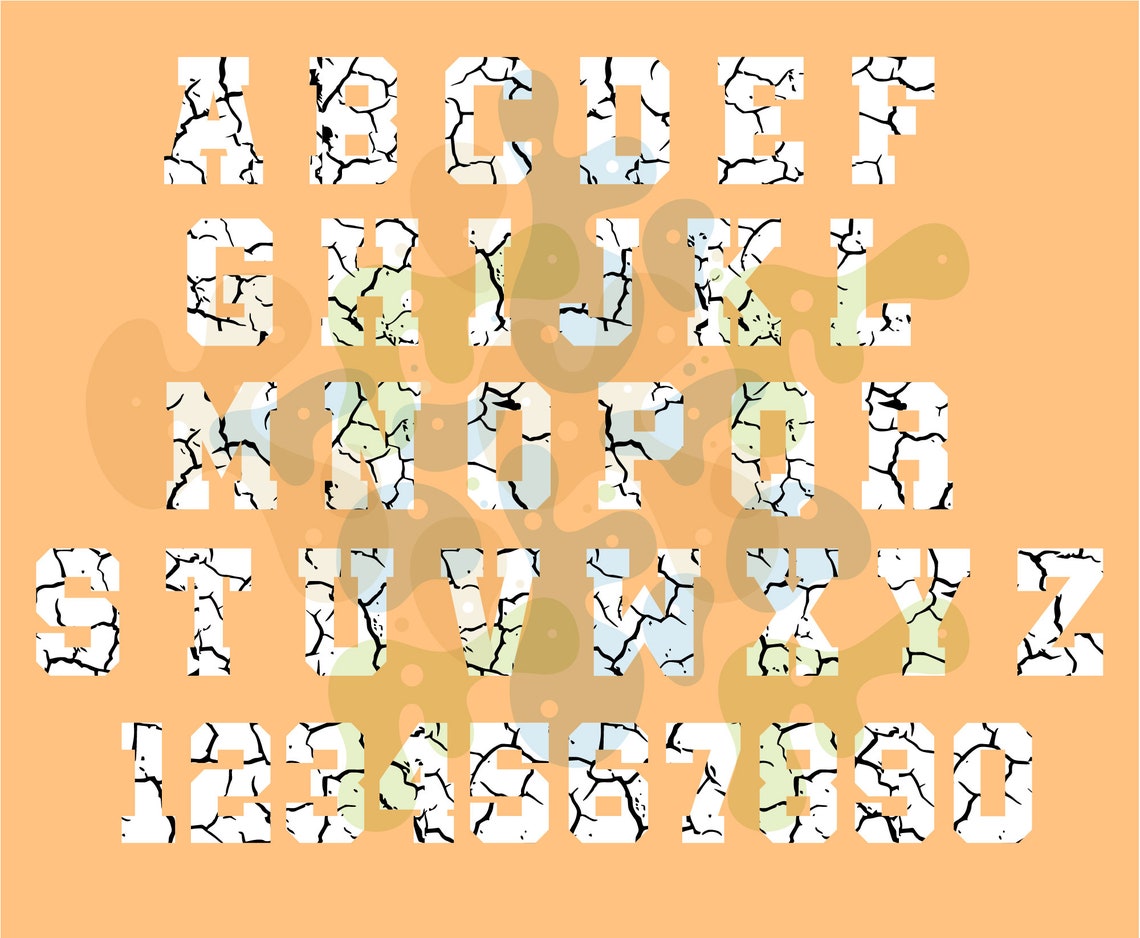 Distressed Font Svg Grunge Font Svg Distressed Letters Svg Distressed ...