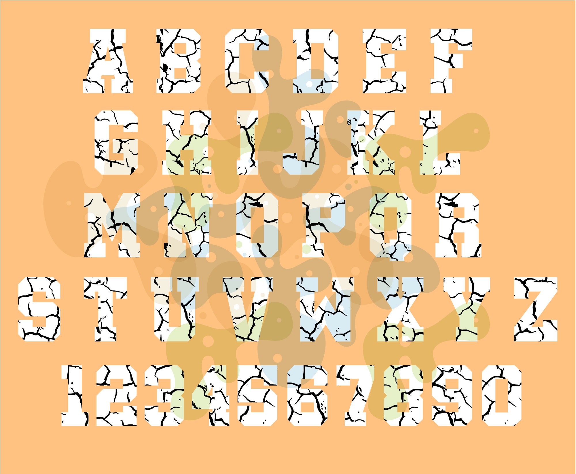 Distressed Font Svg Grunge Font Svg Distressed Letters Svg Distressed ...