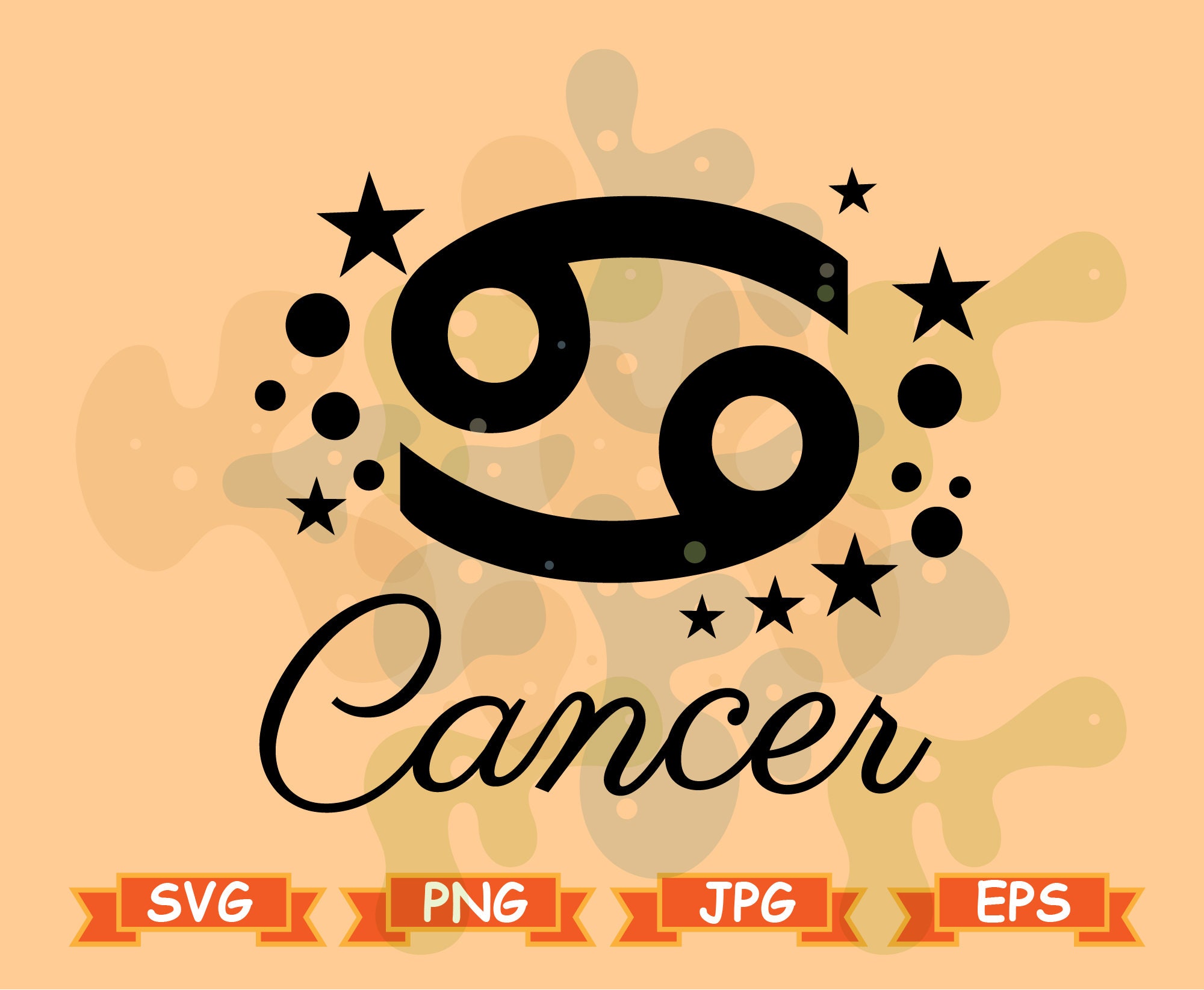 Cancer Zodiac Svg Cancer Sign Svg Zodiac Sign Svg Cancer Horoscope Svg
