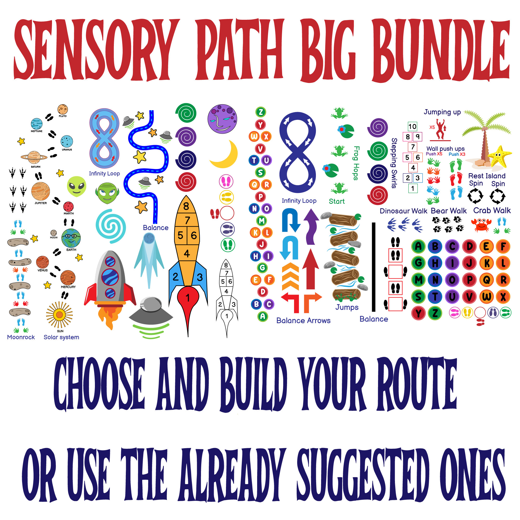 Sensory Path Svg, Space Sensory Path Svg, Sensory Pathway Space ...