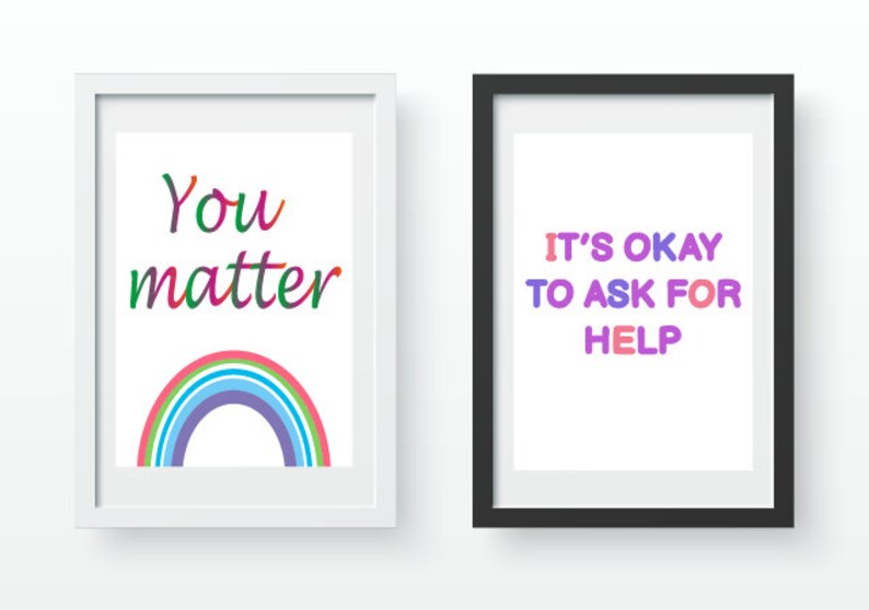 18 School Counseling Signs Office Decor Counselor Wall Art Therapy ...