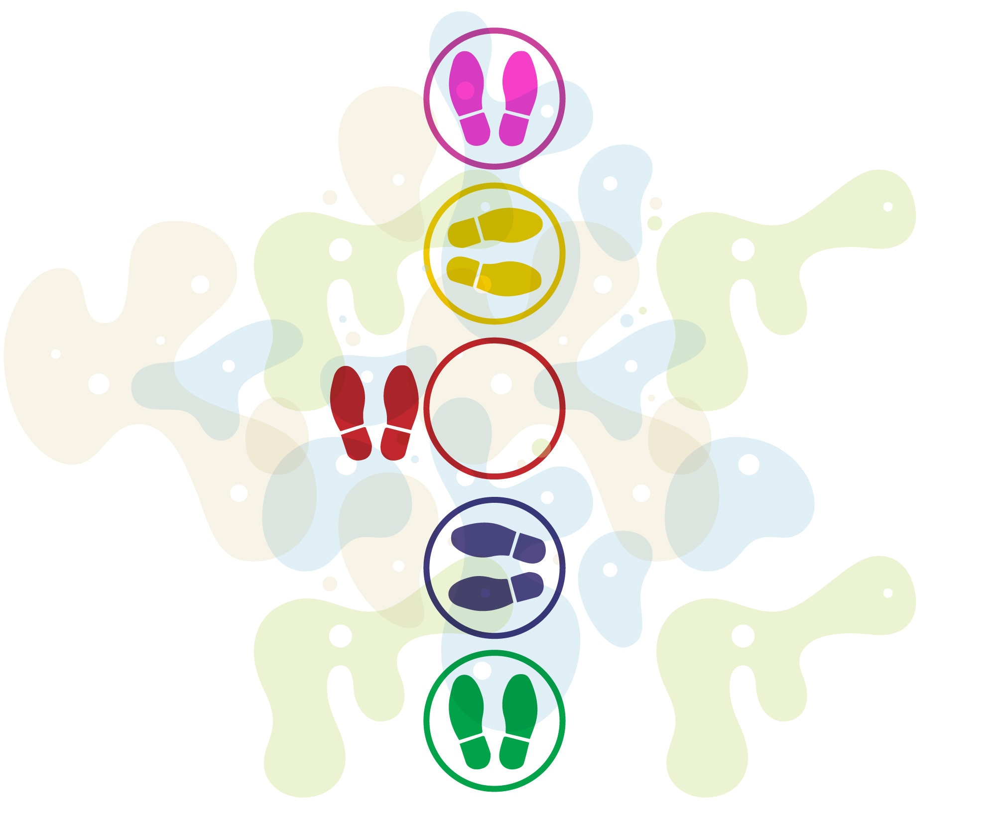 Sensory Path Svg Bundle, Hands & Feet, Hopscotch, Sensory Pathway ...