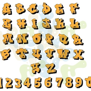 Graffiti Svg, Colorful Graffiti Alphabet, Graffiti Letters Svg, Street ...