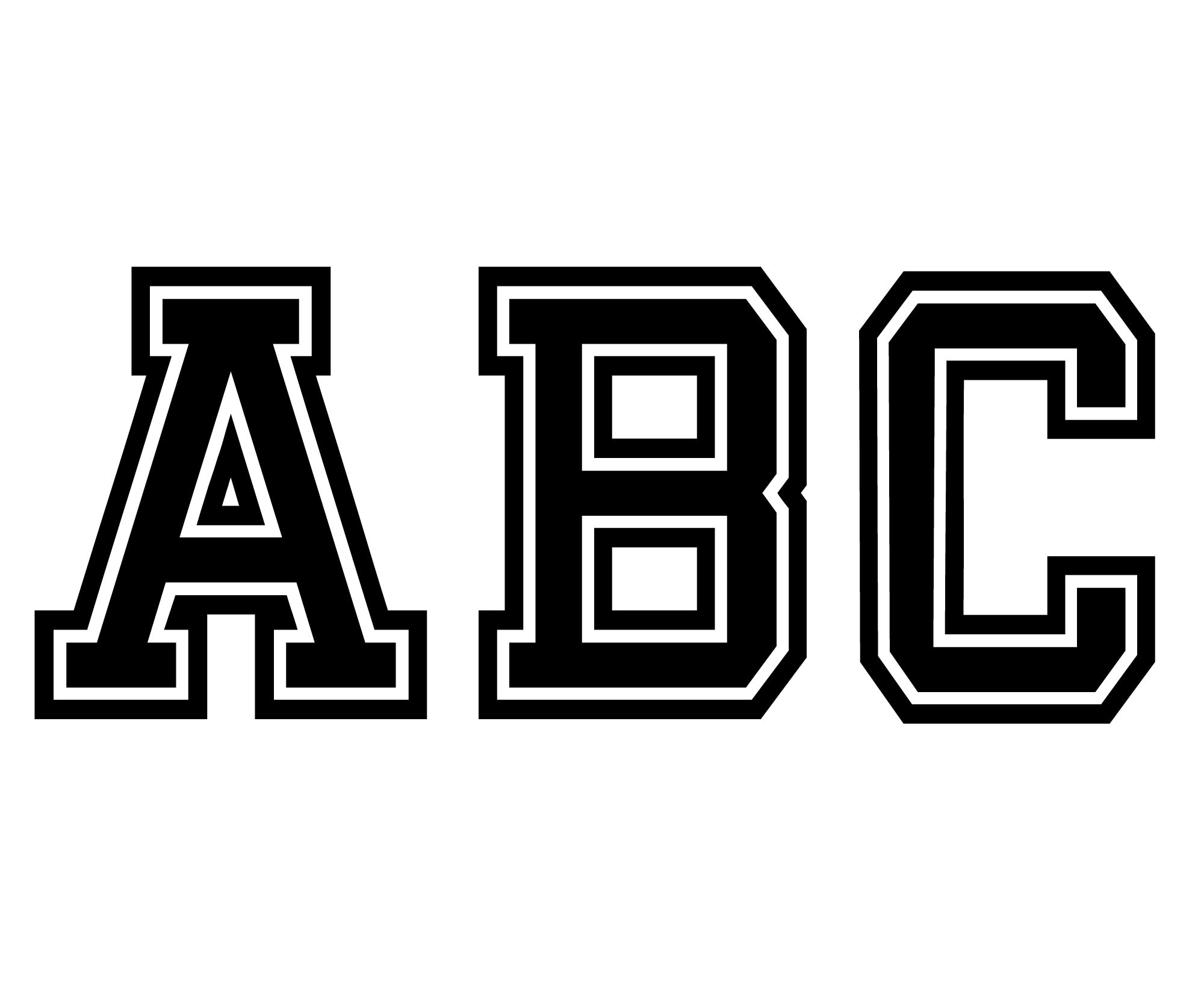 Sports Font Svg, Varsity Font Svg, Varsity Letters Svg, Sport Font Svg ...