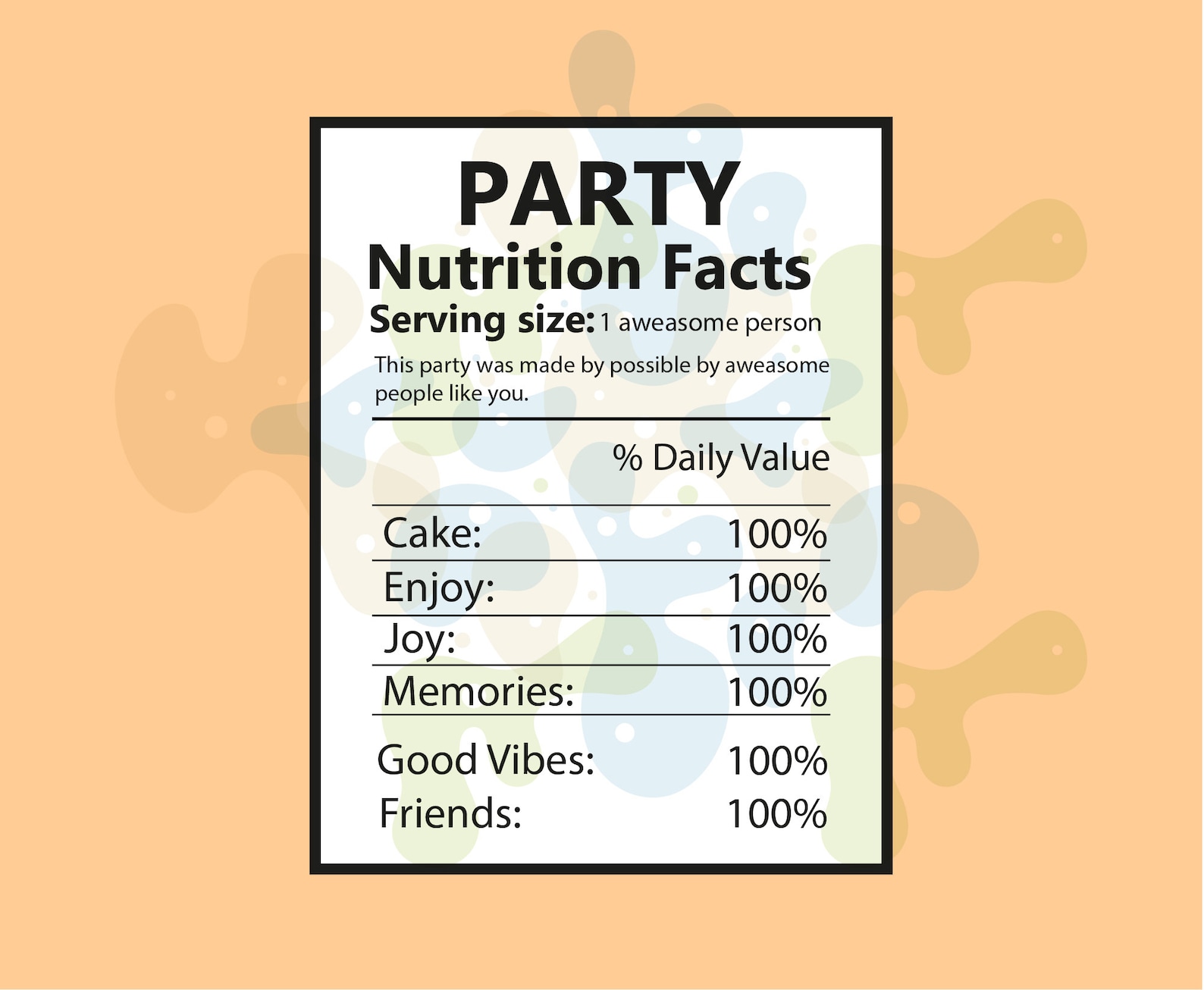 Nutrition Facts Png,barcode, Party Nutritional Facts, Water Bottle ...
