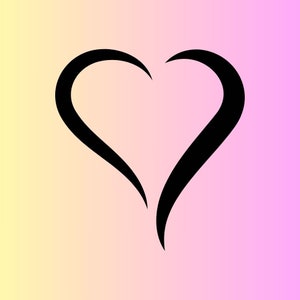 Open Heart 10 Instant Downloads in Black and White Colors, Open Heart ...