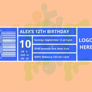 Editable Shoe Box Label Template, PDF, Printable, Shoe Box Label PDF ...