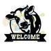 Cow Welcome Sign DXF CNC, Cow Svg Dxf File for Laser, Cow Svg File for ...