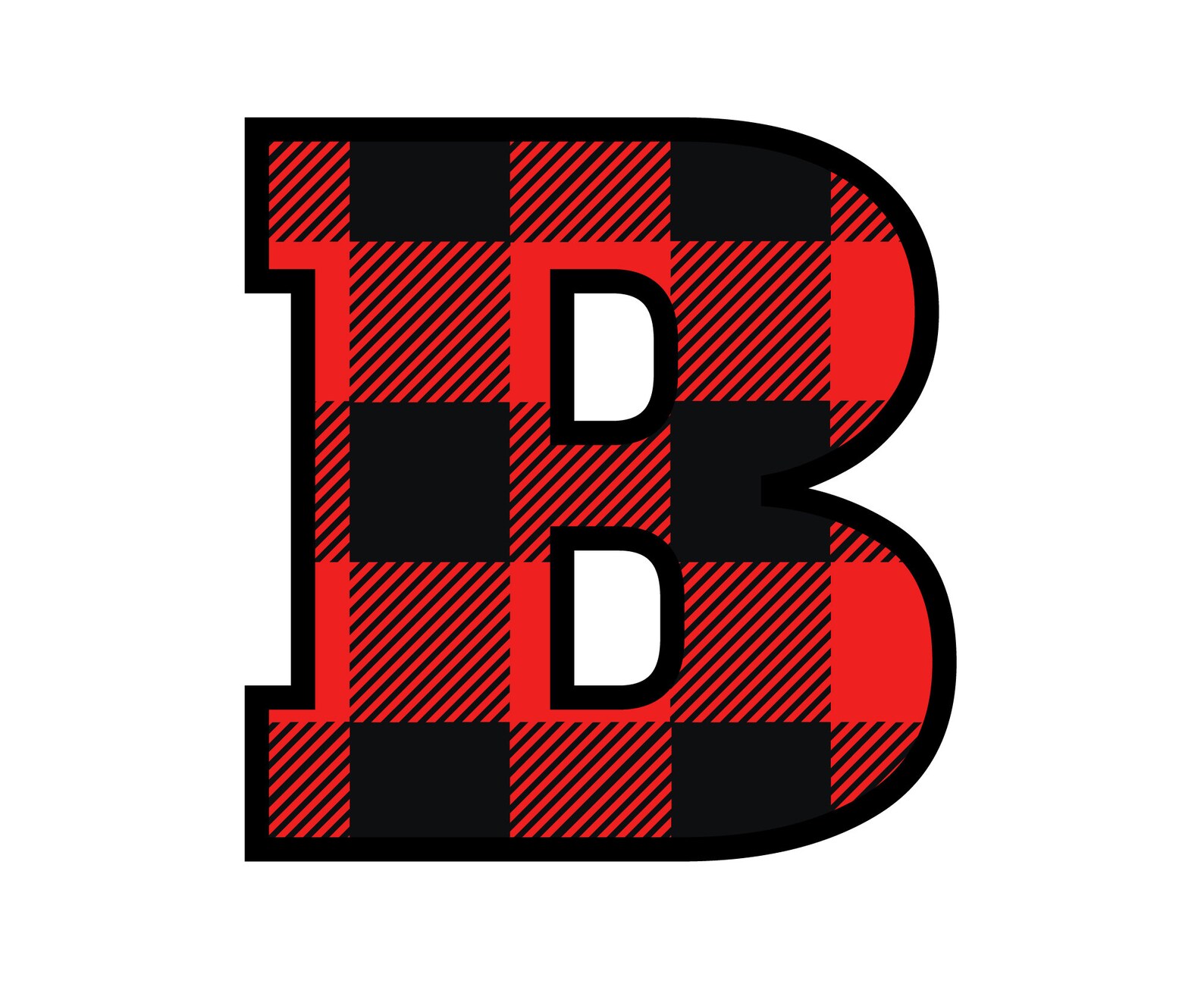 Buffalo Plaid Alphabet SVG Buffalo Plaid SVG Font Plaid Alphabet SVG ...