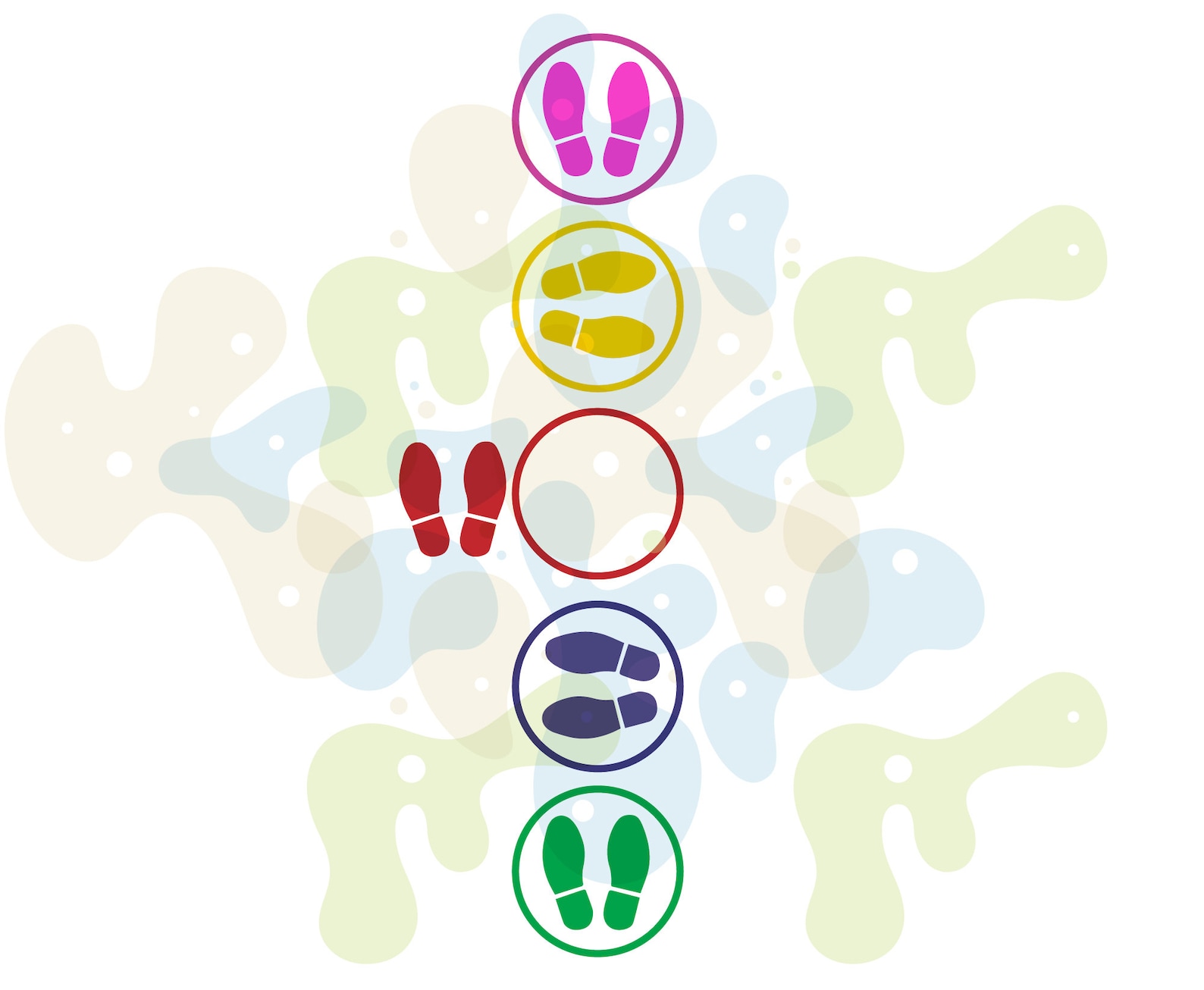 Sensory Path Svg Bundle, Hands & Feet, Hopscotch, Sensory Pathway ...