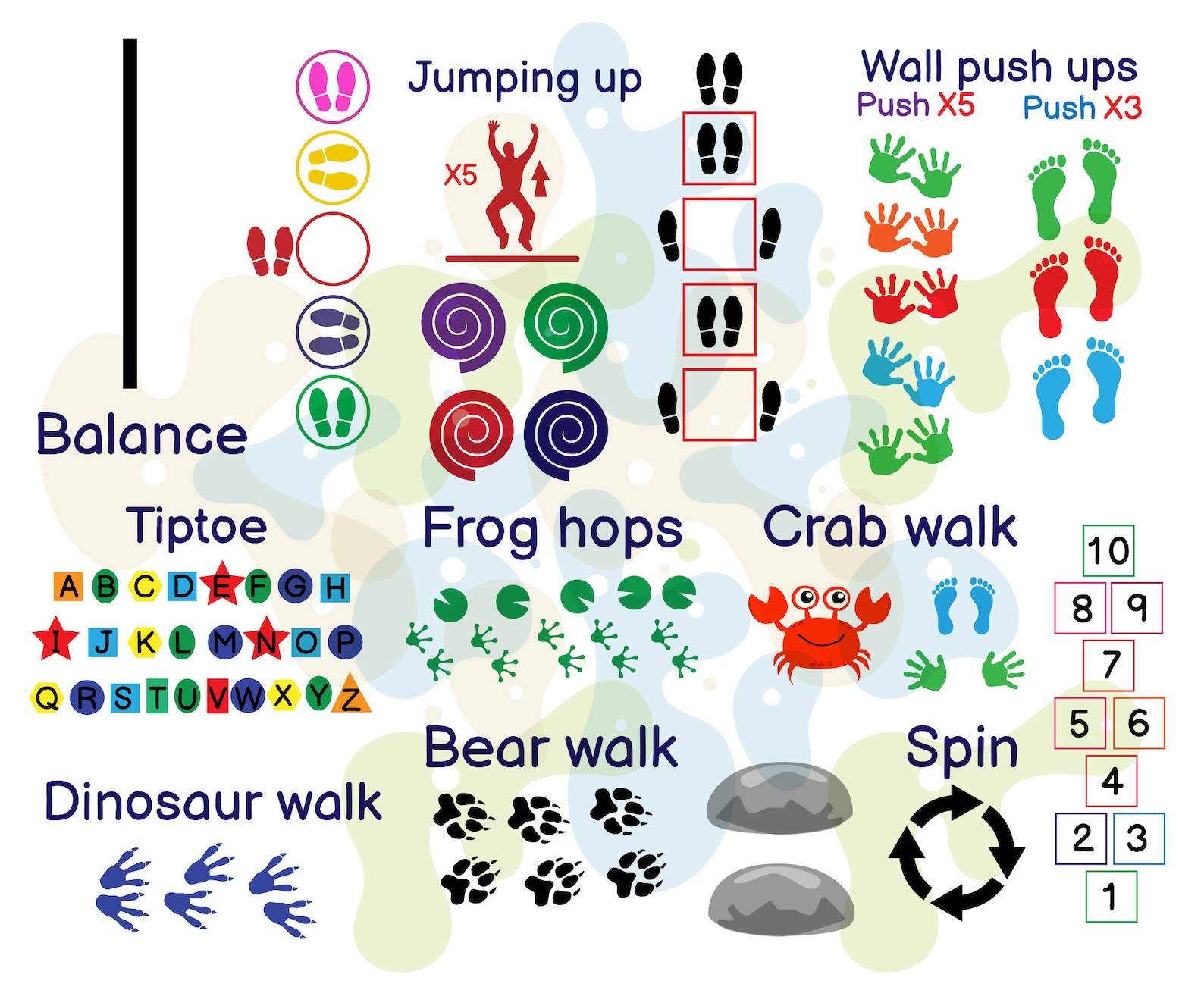 Sensory Path Svg Bundle, Set of 12 Designs, Sensory Pathway, Sensory ...