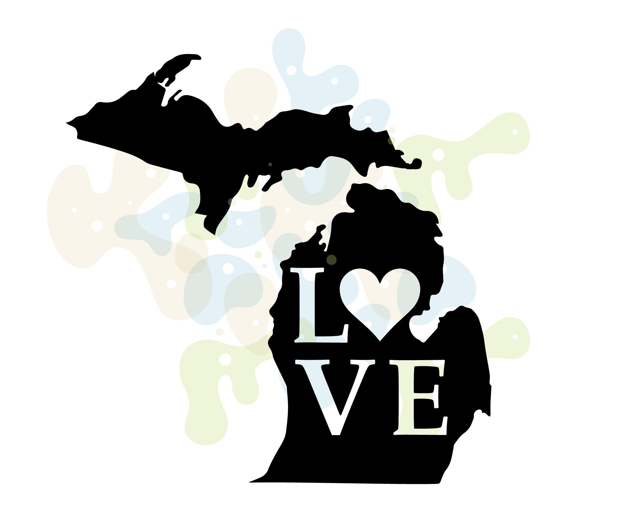 Michigan State Svg Michigan Bundle Michigan Silhouette - Etsy