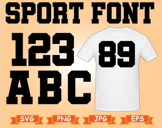 Soccer Numbers Svg, Soccer Font Alphabet, Football Font, Sports Font ...
