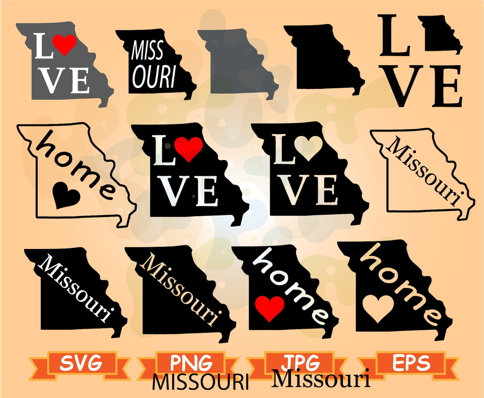 Missouri Svg, Missouri State Svg, Missouri Bundle Svg, Missouri Vector ...