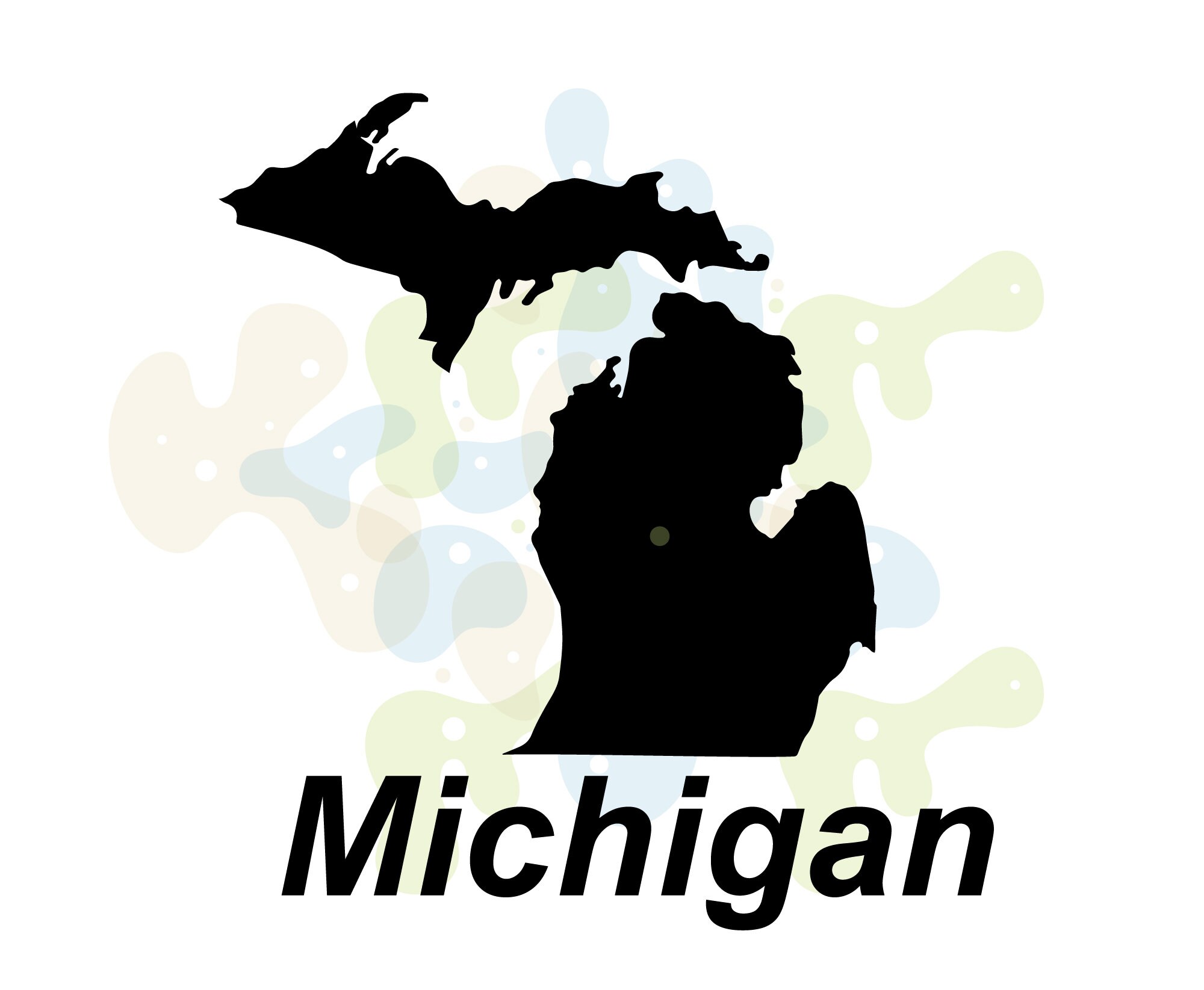 Michigan State Svg, Michigan Bundle, Michigan Silhouette, Michigan ...