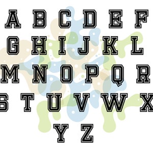 Sports Font Svg, Varsity Font Svg, Varsity Letters Svg, Sport Font Svg ...