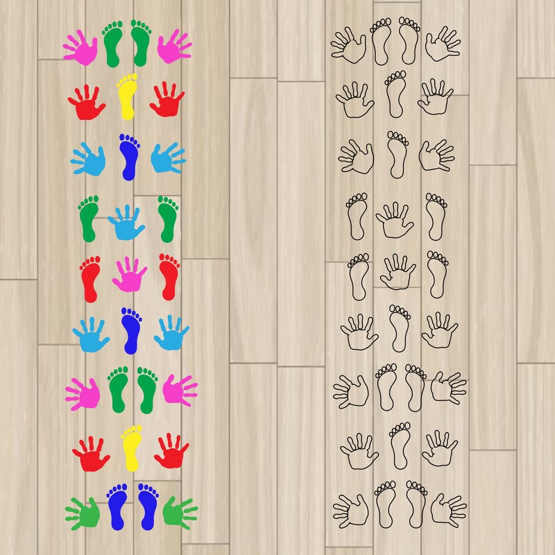 Hands and Feet Hopscotch - Etsy