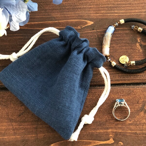 Linen Drawstring Bag - Etsy