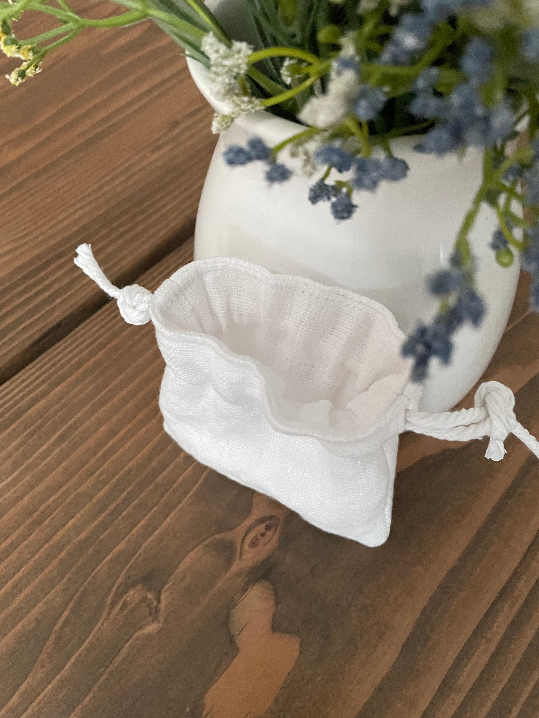 Mini Linen Drawstring Bag / Linen Jewelry Bag / Jewelry Bag / Jewelry ...