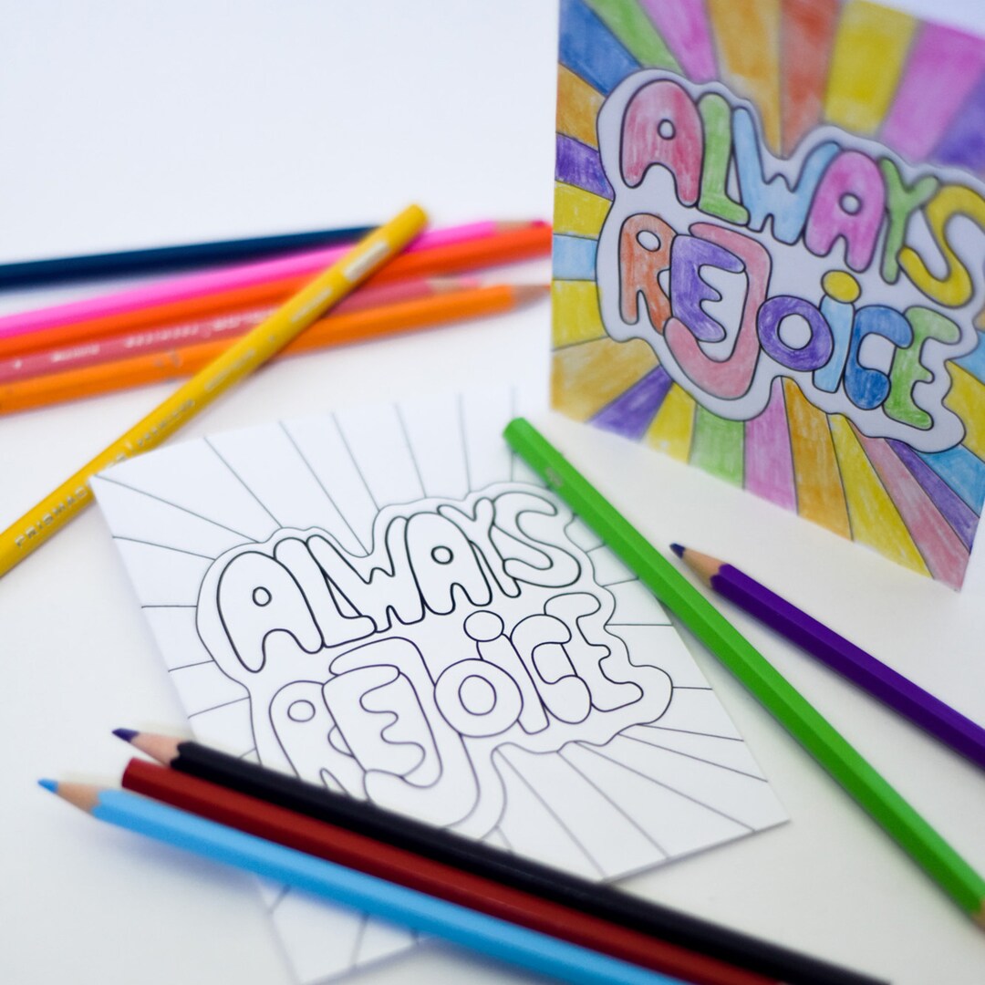 JW Colouring Always Rejoice Printable Greeting Cards for Jehovah's ...
