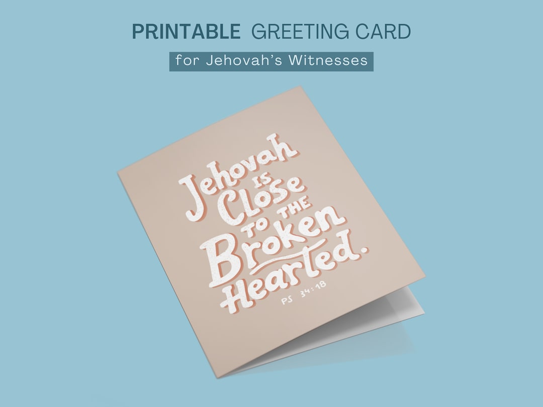 Jehovah's Witness Sympathy Card Printable JW - Etsy
