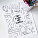 Printable Coloring Page for Kids Study Makes You Strong - Etsy Canada