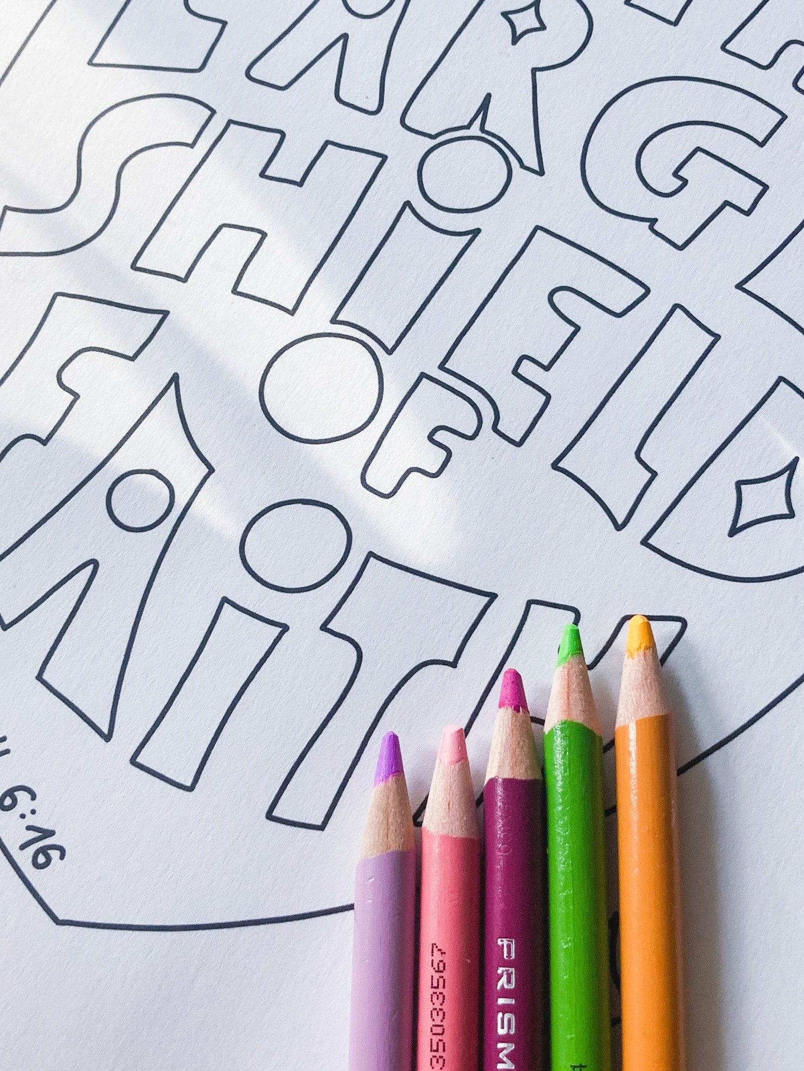 Printable Coloring Page for Kids Shield of Faith JW | Etsy