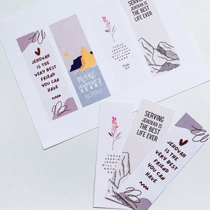 JW Bookmarks for Jehovah's Witnesses JW Printable Bookmarks Gift for ...