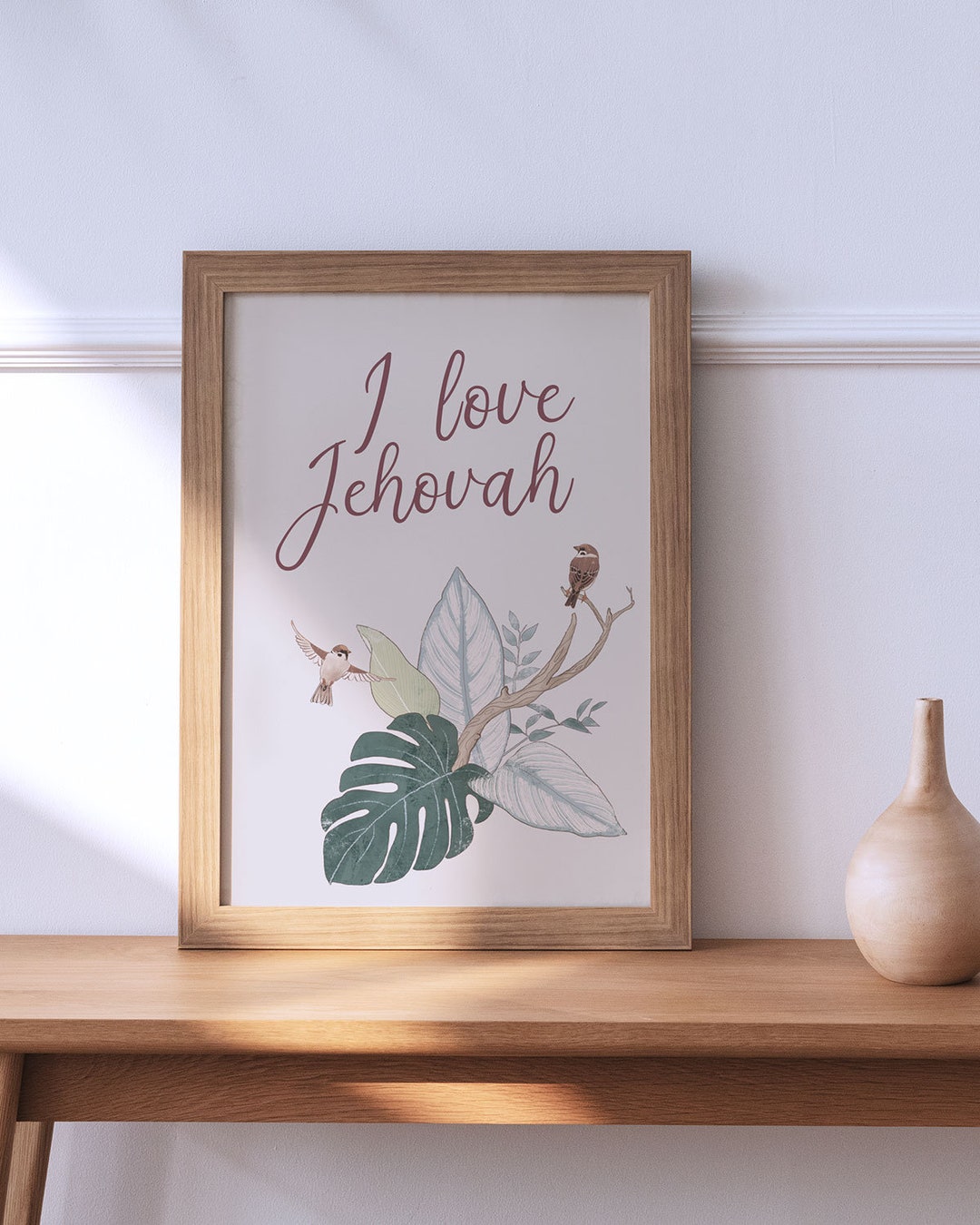 I Love Jehovah Printable Wall Art, Gift for Jehovah's Witnesses, Jw ...