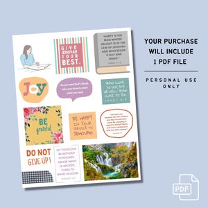 JW Scriptures for Spiritual Journaling Printables for Jehovah's ...