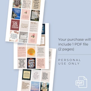 JW Scriptures for Journaling Printable for Jehovah's Witnesses New ...