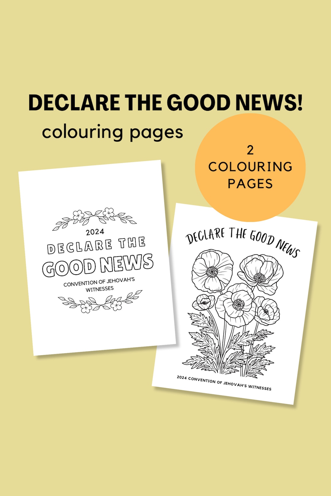 Declare the Good News Coloring Pages for Kids Printable Colouring ...