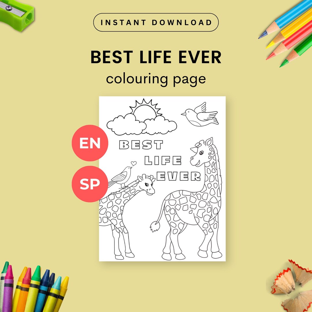 JW Printable Coloring Page for Kids Best Life Ever, Jw Gift, Jw Kids ...