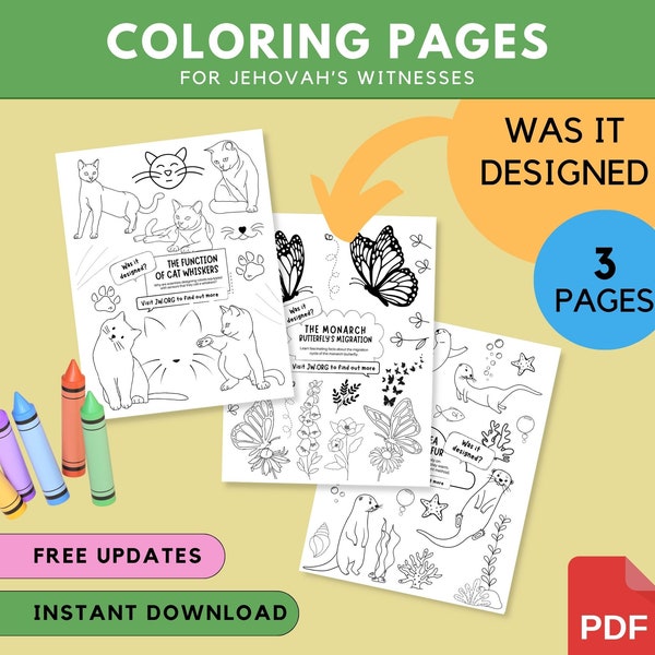 Jw Coloring Pages - Etsy