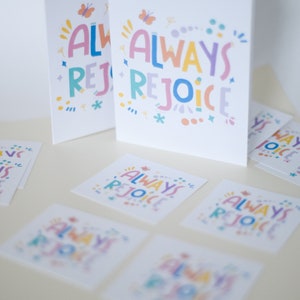 JW Card Always Rejoice Printable Greeting Card Gift for Jehovah's ...