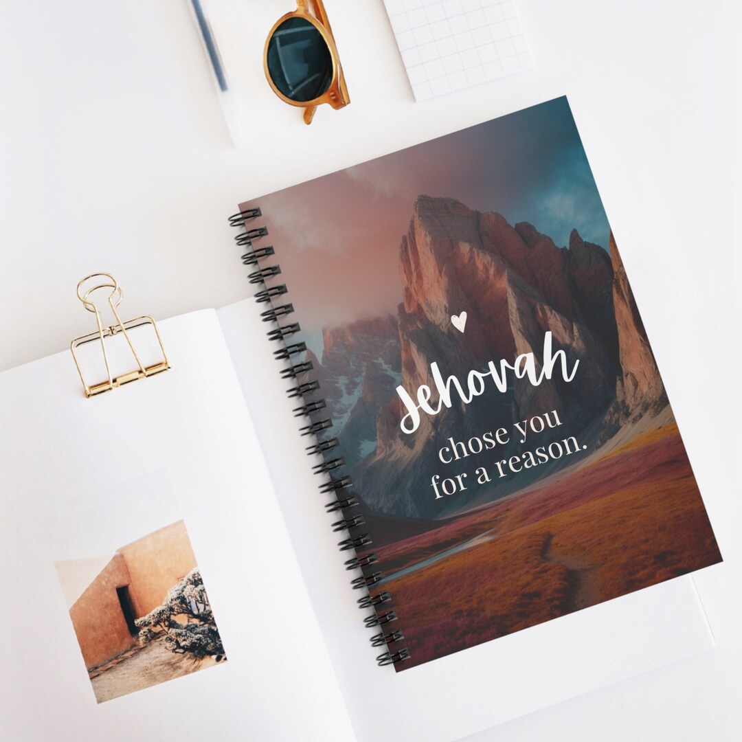 JW Notebook Jehovah Chose You for A Reason Spiral Notebook Gift for ...