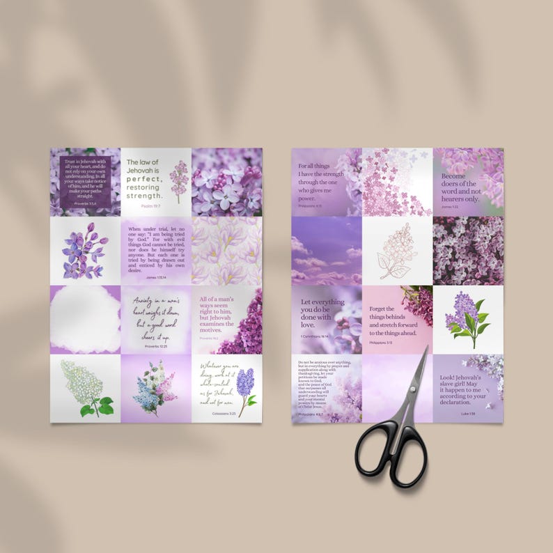 JW Printable Scriptures for Journaling Personal Study Project Bible ...