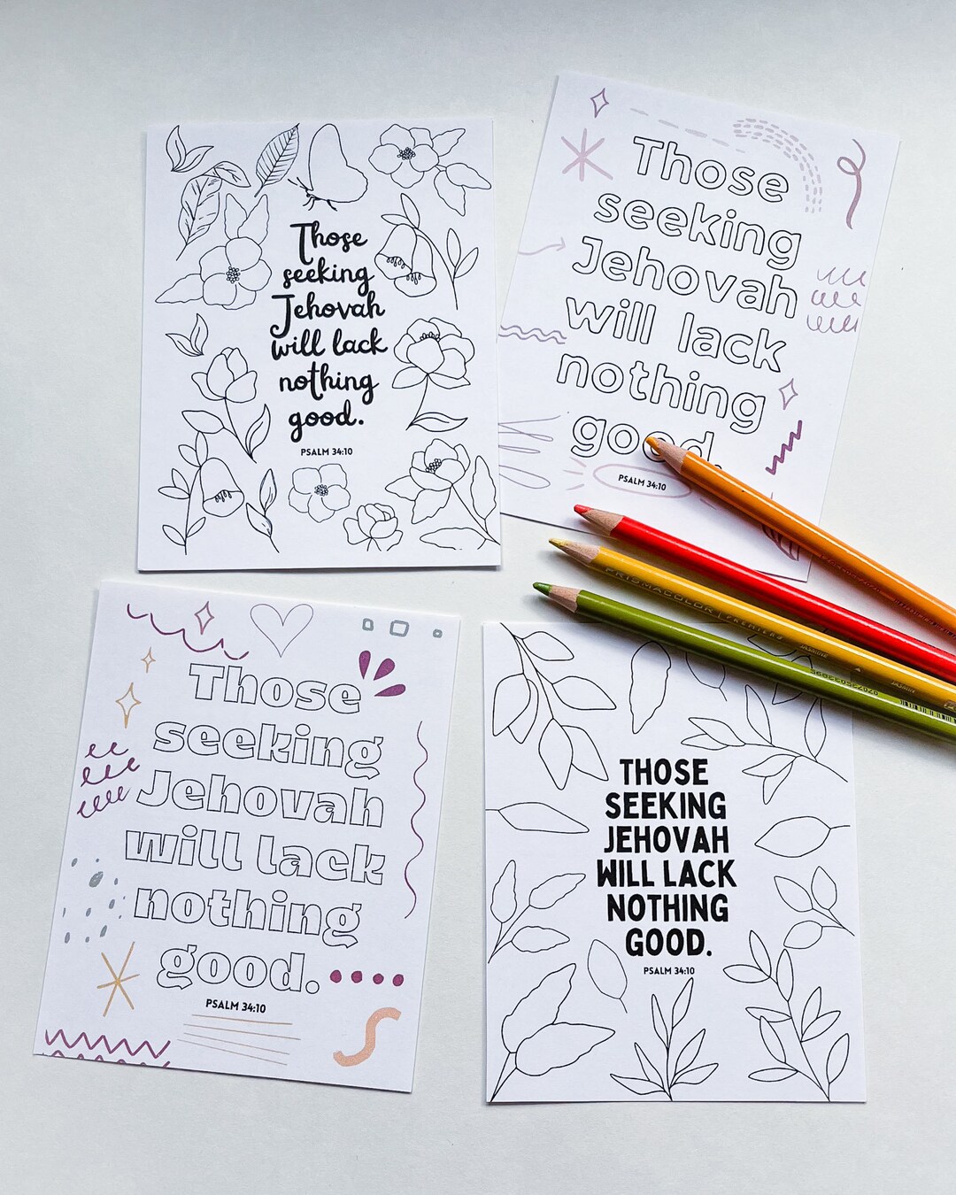 JW Printable Postcards for Kids Colouring Cards for Jehovah's Witnesses ...