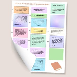 JW Watchtower Bundle for Study Printable Scriptures for Jehovah's ...